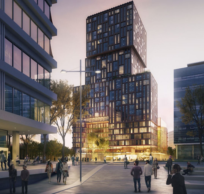 Bouw Galaxy Tower bij Utrecht CS begonnen | Utrecht | AD.nl