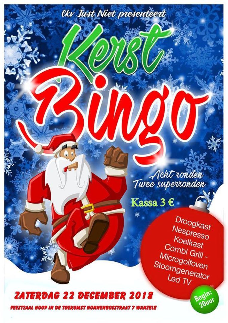 Speciale Kerstbingo in zaal Hoop In De Toekomst | Lede | Regio | HLN Speciale Kerstbingo in zaal Hoop In De Toekomst | Lede | Regio | HLN