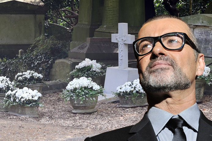 Hekken rondom graf George Michael verwijderd | Show | AD.nl