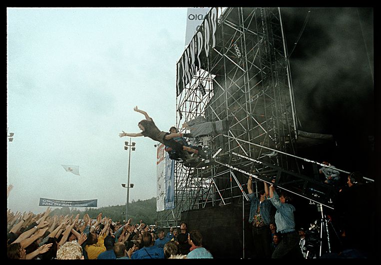 Pearl Jam Pinkpop 1992 Eddie Vedder Proost Op 50 Jaar Pinkpop In AFAS