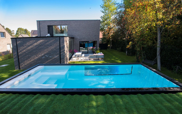 Uniek zwembad voor in de tuin: een omgebouwde zeecontainer | Wonen | AD.nl