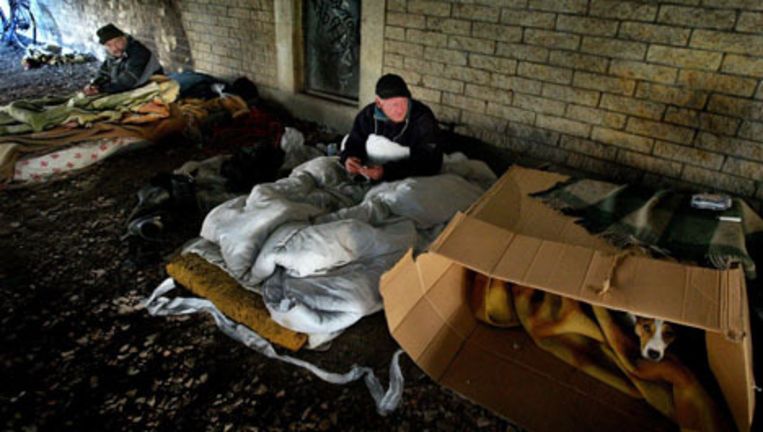 Alleen diehard zwervers slapen nog buiten | Het Parool