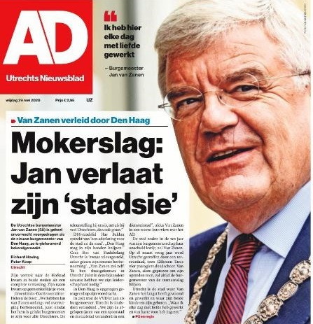 AD Utrechts Nieuwsblad pakt uit met vertrek Jan van Zanen | Foto | AD.nl