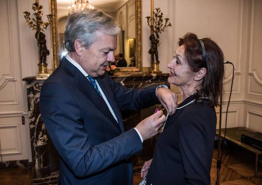 Fanny Rodwell, veuve de Hergé, décorée de l'Ordre de Léopold | Belgique ...