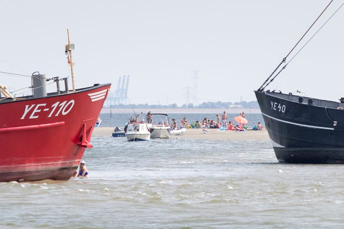 Yerseke maakt eigen strand op zandbank | Bevelanden | pzc.nl